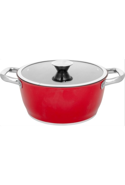 Aryıldız Trendy Induction Prestige 20 cm Derin Tencere - Kırmızı Aryıldız Trendy Induction Prestige 20 cm Derin Tencere - Kırmızı