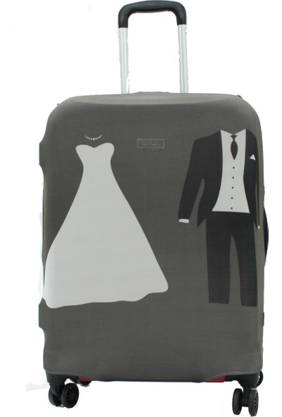 My Saraciye 08 Valiz Kılıfı, Bavul Kılıfı - Gelin Damat 08