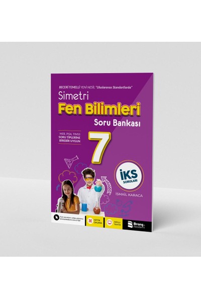 Branş Akademi Yayınları 7. Sınıf Simetri Fen Bilimleri Soru Bankası