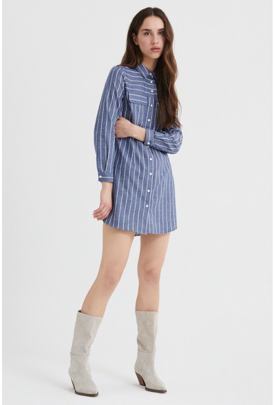 Stella Pulvis Gri Çizgili Tunik