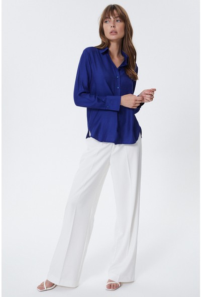 Stella Pulvis Lacivert Bayan Gömlek