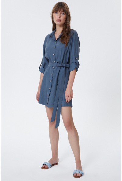 Stella Pulvis Kuşaklı Kahverengi Tunik