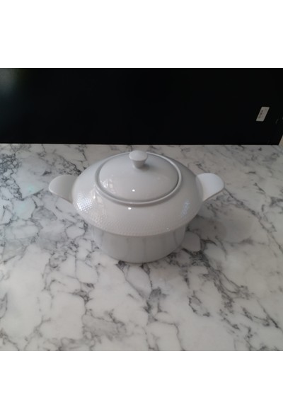 Kütahya Porselen Porselen Çorba Tenceresi 31,5 x 24 x 20 cm