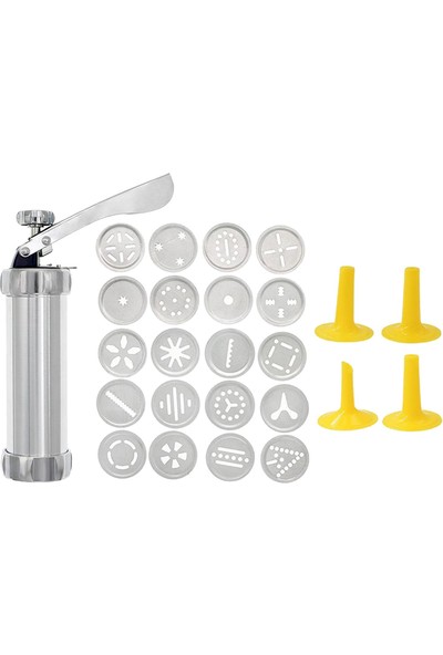SunniMix Çerez Basın Tabancası ve Buzlanma Seti W / 4 Nozullar Çerez Maker Dıy Pişirme Düğün 20X Bisküvi Kalıp (Yurt Dışından) SunniMix Çerez Basın Tabancası ve Buzlanma Seti W / 4 Nozullar Çerez Maker Dıy Pişirme Düğün 20X Bisküvi Kalıp (Yurt Dışından)