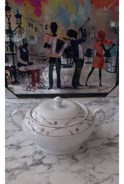 Emsan Porselen Çorba Tenceresi 25 x 34 x 19 cm