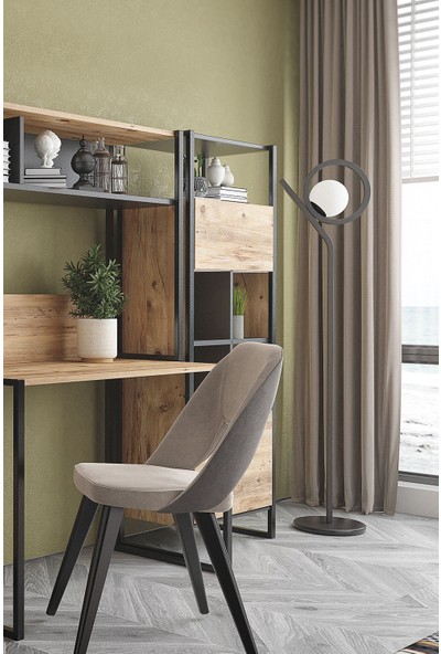 Kelebek Mobilya Kelebek Piena Dar Metal Kitaplık (60CM) Kelebek Mobilya Kelebek Piena Dar Metal Kitaplık (60CM)