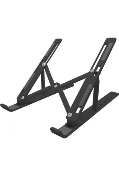 Moda Yedi 7 Kademeli Ayarlı Katlanabilir Laptop Tablet Standı Siyah Moda Yedi 7 Kademeli Ayarlı Katlanabilir Laptop Tablet Standı Siyah