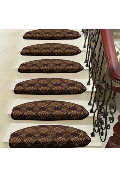 Stepmat Desenli Kendinden Yapışkanlı Merdiven Basamak Paspası - Halısı Stepmat Desenli Kendinden Yapışkanlı Merdiven Basamak Paspası - Halısı
