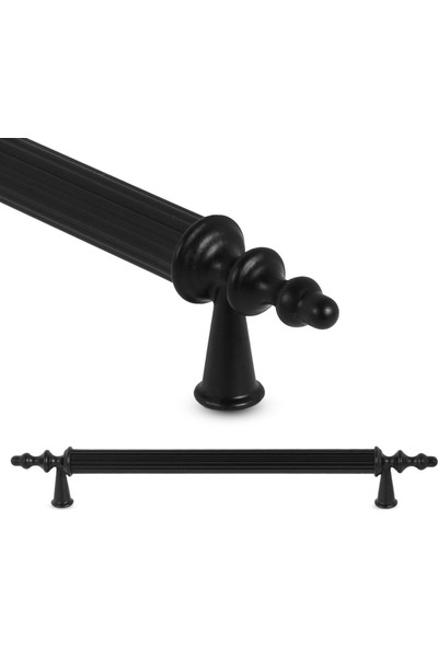 Badem10 Ovacık Çekmece Dolap Kapak Kulpu Kulbu 128 mm Mat Siyah Metal Kulp Badem10 Ovacık Çekmece Dolap Kapak Kulpu Kulbu 128 mm Mat Siyah Metal Kulp