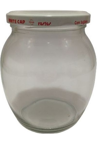 Kapaklı Cam Kavanoz Oval 8X10X12CM Kapaklı Cam Kavanoz Oval 8X10X12CM