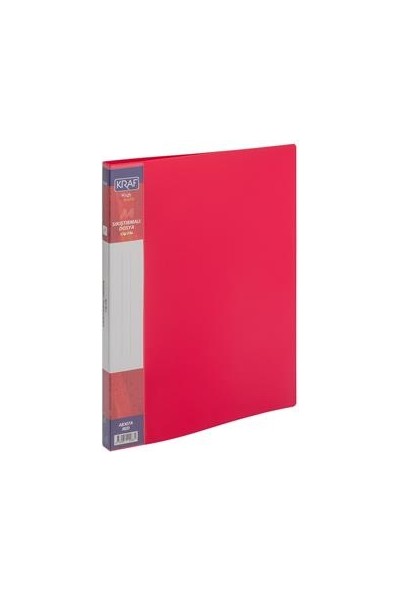Kraf Sıkıştırmalı Dosya AB307A Kırmızı