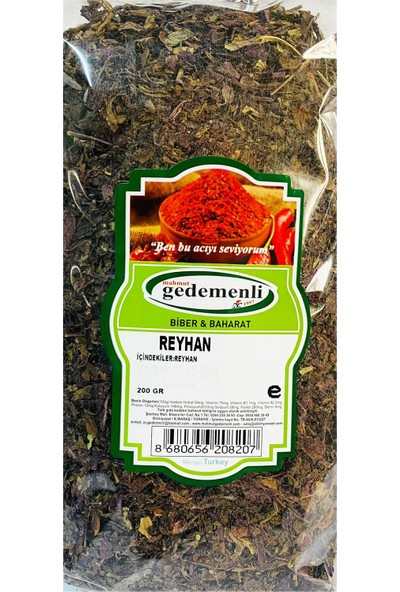Gedemenli Kuru Reyhan 200 gr