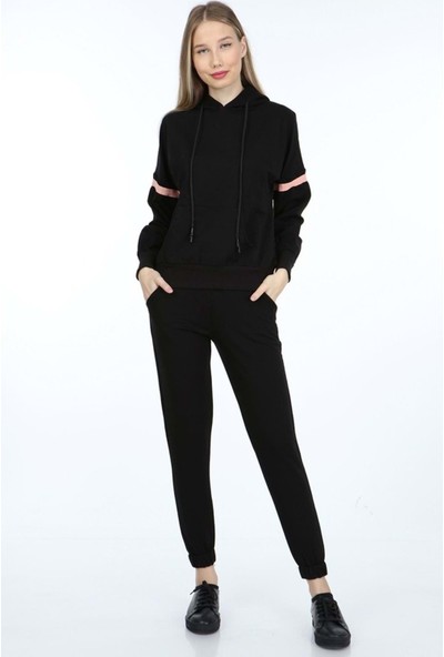 Ing Drop 104 Kız Çocuk Eşofman Takımı - Siyah - 8 Yaş