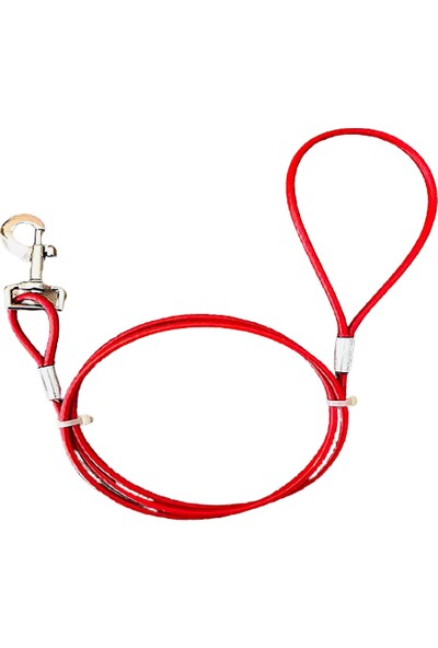 Lidersan Çelik 6 mm 1,5 Metre Köpek Bahçe Bağlama Halat