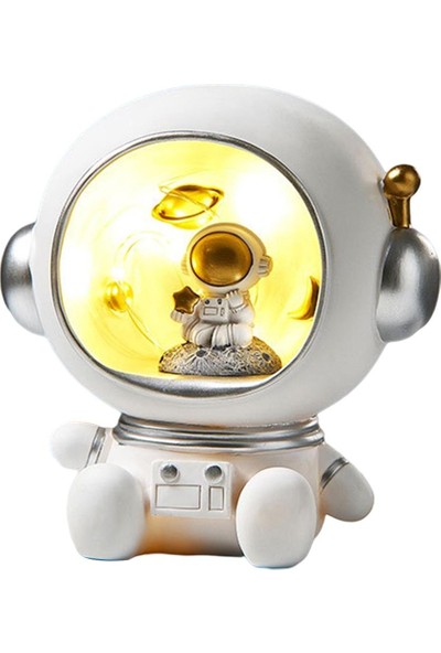 F Fityle Astronot Heykeli Para Kutusu Spaceman Heykel Gece Lambası Ev Dekor Beyaz B (Yurt Dışından) F Fityle Astronot Heykeli Para Kutusu Spaceman Heykel Gece Lambası Ev Dekor Beyaz B (Yurt Dışından)