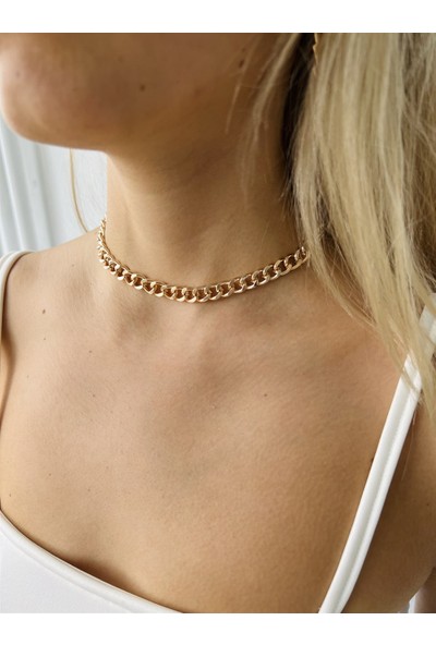 Retrobird Zincir Kolye Kadın Gold