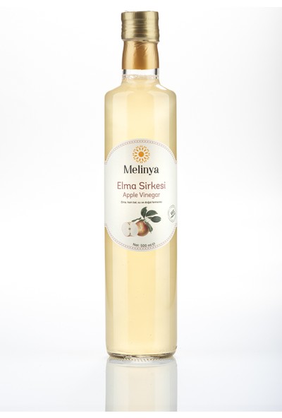 Melinya Doğal Fermente Elma Sirkesi 500 ml Cam Şişe Melinya Doğal Fermente Elma Sirkesi 500 ml Cam Şişe