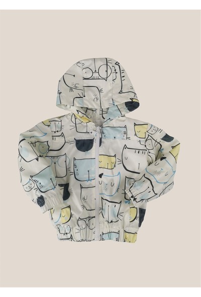 Maibella Süper Venüs Kedili Bebek Yağmurluk Mavi