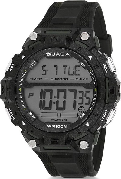 Jaga M1208-0FFA-DS-MS Dijital Erkek Kol Saati