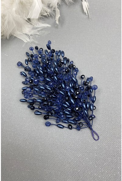 Hayalperest Boncuk Lacivert Mila Gelin Saç Aksesuarı Hayalperest Boncuk Lacivert Mila Gelin Saç Aksesuarı
