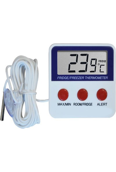 Foratech Alarmlı ve Mıknatıslı Buzdolabı Termometresi Foratech Alarmlı ve Mıknatıslı Buzdolabı Termometresi