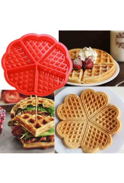 Ily Waffle Kalıbı 5 Bölmeli Silikon Ily Waffle Kalıbı 5 Bölmeli Silikon