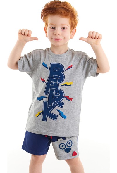 Denokids Bark Erkek Çocuk T-Shirt Şort Takım