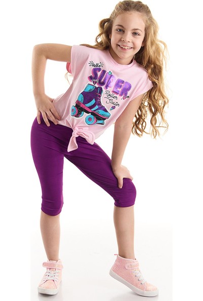Mushi Super Roller Kız T-Shirt Tayt Takım Mushi Super Roller Kız T-Shirt Tayt Takım