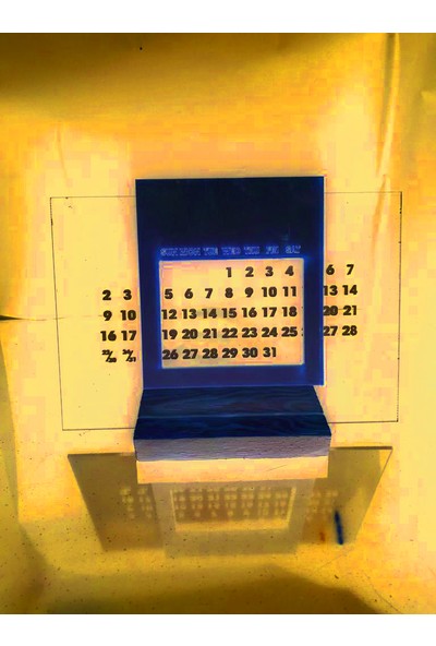 SE Reklam Modern Şeffaf Masa Takvimi SE Reklam Modern Şeffaf Masa Takvimi