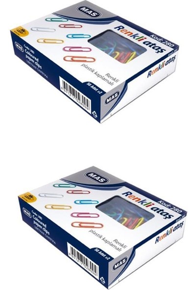 Mas 280 Pls Renkli Ataç ( Pvc Kaplı ) 28 mm 2 Adet