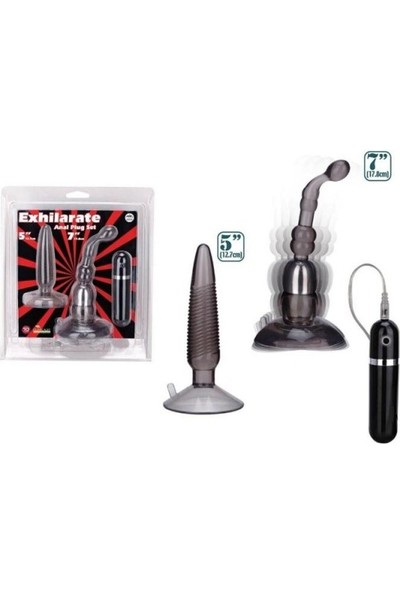 Exhilarate Titreşimli Anal Tıkaç Seti