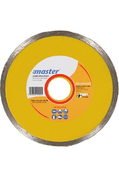 Master Sürekli Elmas Kesici 230 mm Master Sürekli Elmas Kesici 230 mm