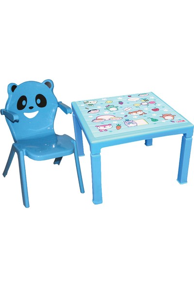 Starmoble Star Panda Kare Çocuk Masa Takımı Tekli