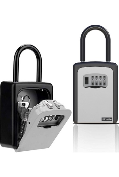 Insafe ISC802KEY Şifreli Anahtar Kutusu - Anahtar Dolabı - Gri Insafe ISC802KEY Şifreli Anahtar Kutusu - Anahtar Dolabı - Gri