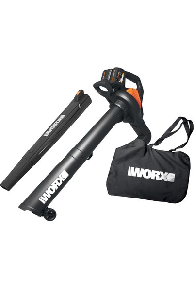 Worx WG583E 40VOLT 4.0AH. Li-Ion Kömürsüz Profesyonel Yaprak Toplama ve Üfleme Worx WG583E 40VOLT 4.0AH. Li-Ion Kömürsüz Profesyonel Yaprak Toplama ve Üfleme