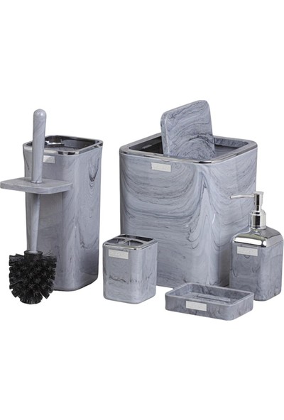 Okyanus Banyo Seti Mermer Kare