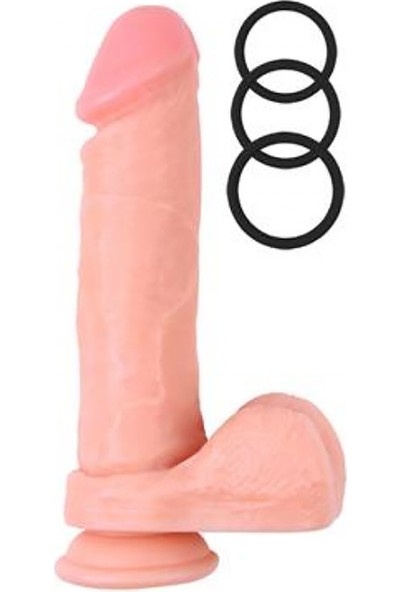 Zevkli Sepet R.g.b Belden Bağlamalı 21.5cm Protez Penis ve Kemeri