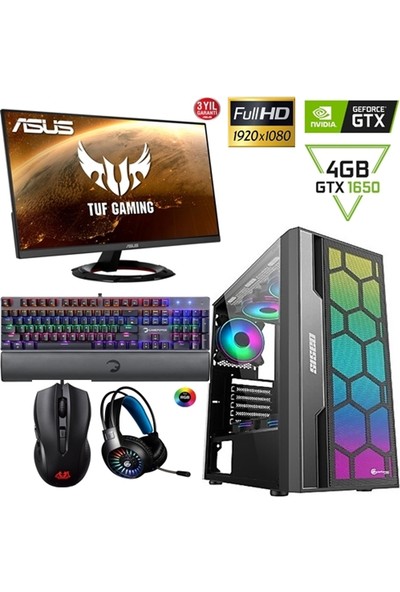VIZY10 Dream Gamıng Intel Core I5-11400F 8GB 250GB SSD 4GB GTX1650 23.8 VIZY10 Dream Gamıng Intel Core I5-11400F 8GB 250GB SSD 4GB GTX1650 23.8