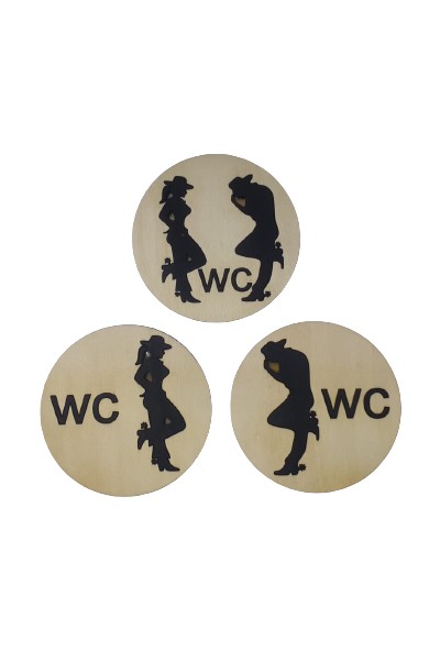 Almina Marketing Ağaç Bay Bayan Wc Yazisi 3 Lü Takim (Çap 14 cm - Kalinlik 8 Mm) Almina Marketing Ağaç Bay Bayan Wc Yazisi 3 Lü Takim (Çap 14 cm - Kalinlik 8 Mm)