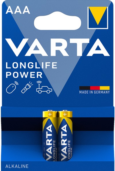 Varta High Energy Güçlü Alkalin Seri İnce Pil - AAA 2'li 4903121412 Varta High Energy Güçlü Alkalin Seri İnce Pil - AAA 2'li 4903121412