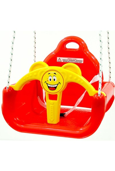 Gülen Yüz Temalı Salıncak - Kırmızı