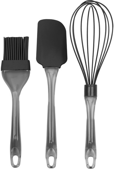 Okyanus Home Antrasit Silikon 3'lü Set