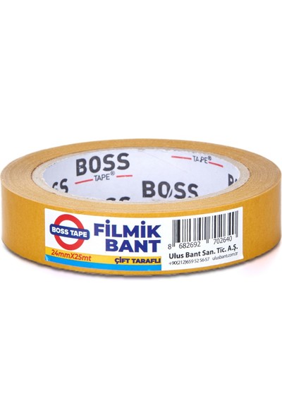 Boss Tape Çift Taraflı Opp Bant 25 Metre Boss Tape Çift Taraflı Opp Bant 25 Metre