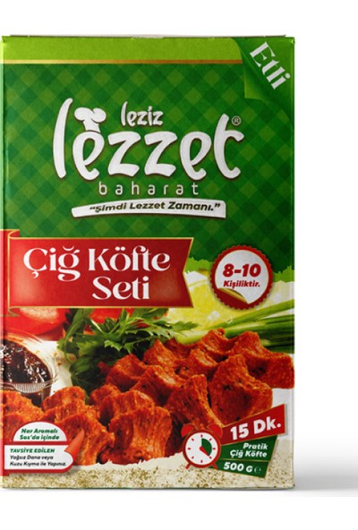 Leziz Lezzet Çiğ Köfte Seti Etli 500 gr Leziz Lezzet Çiğ Köfte Seti Etli 500 gr