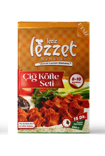 Leziz Lezzet Çiğ Köfte Seti Etsiz 500 gr Leziz Lezzet Çiğ Köfte Seti Etsiz 500 gr