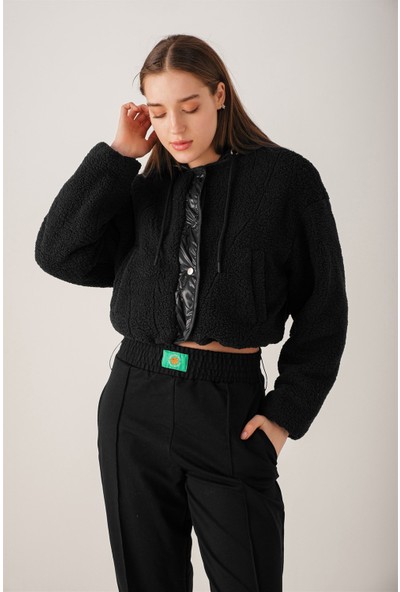 MyLove Çıtçıtlı Peluş Ceket