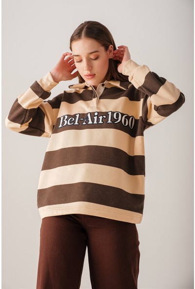 MyLove Bel Air Çizgili Sweatshirt