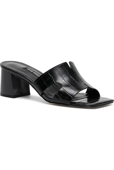 Nine West Barga 2fx Siyah Kadın Topuklu Terlik