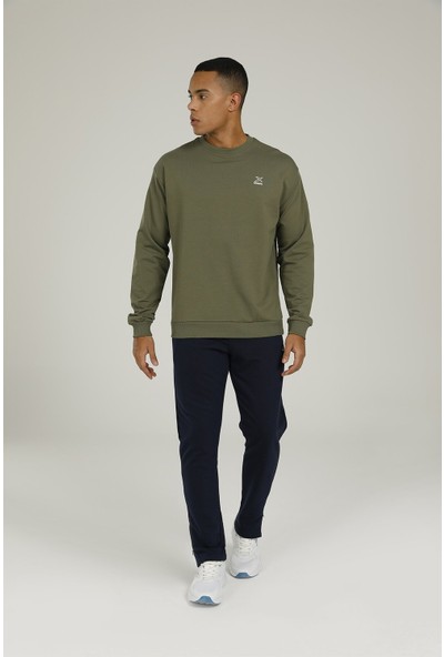 Kinetix SN90 Basic C-Neck Sweatsh Haki Erkek Sweatshirt Kinetix SN90 Basic C-Neck Sweatsh Haki Erkek Sweatshirt