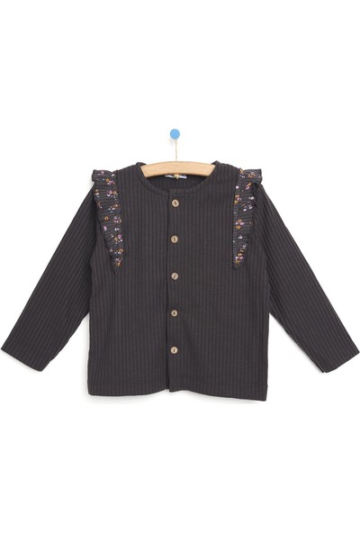 Tuffy Winter Flowers Düğmeli Hırka